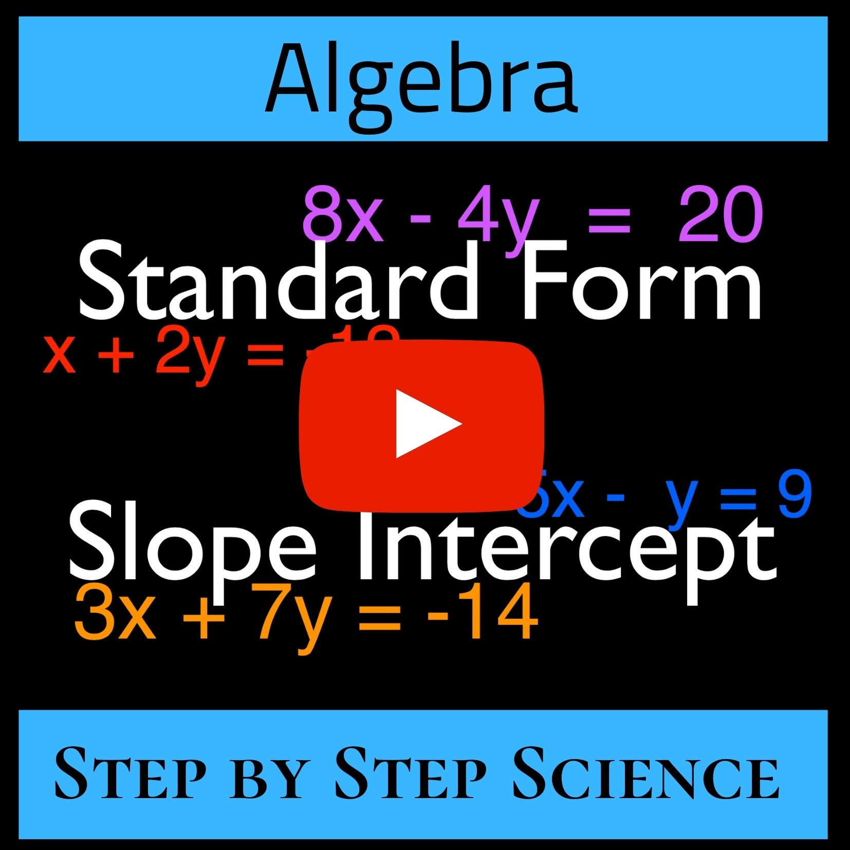 algebra – Step by Step Science